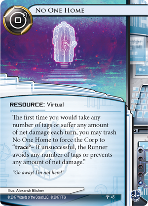 Am I the only one worried about No One Home? : r/Netrunner